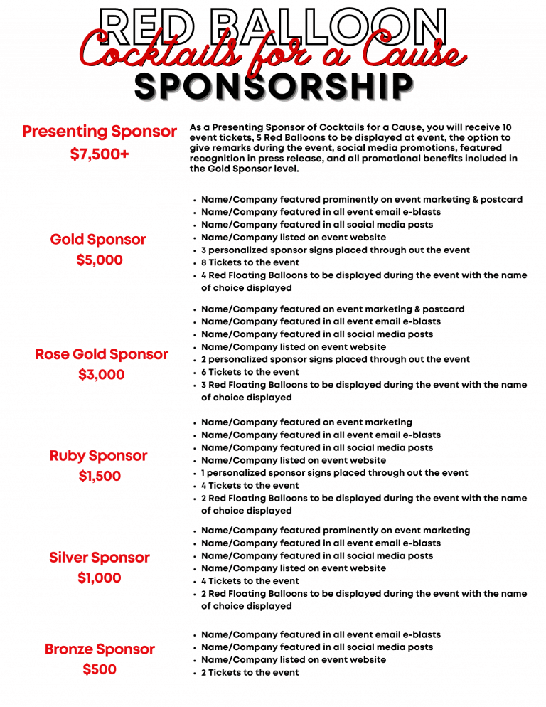 Cocktail Sponsorship - Cancer Support Community Delaware